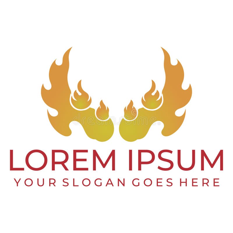 Fire wing phoenix monster stock vector. Illustration of monster - 334373894