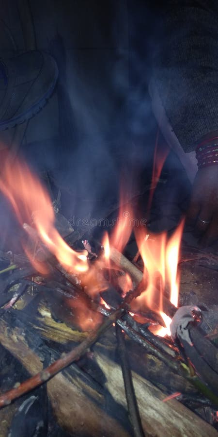 Fire Winter Wood Fire Effect Stock Photo - Image of wood, fire: 168194200