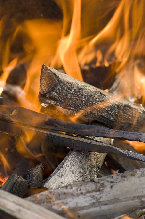 Fire Wood stock image. Image of illuminated, warmth, campfire - 14965409