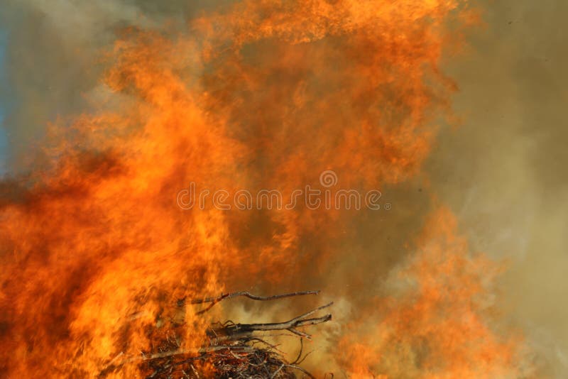 Fire stock image. Image of heat, damage, fire, wood, flame - 52433161