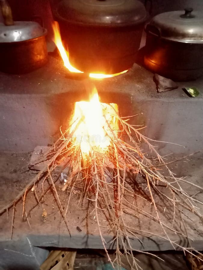 Fire Wood cook tradisional stock photo. Image of trad - 273113992