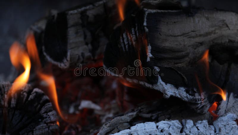 Fire Wood Fire Flame Embers Stock Image - Image of flammable, coal ...