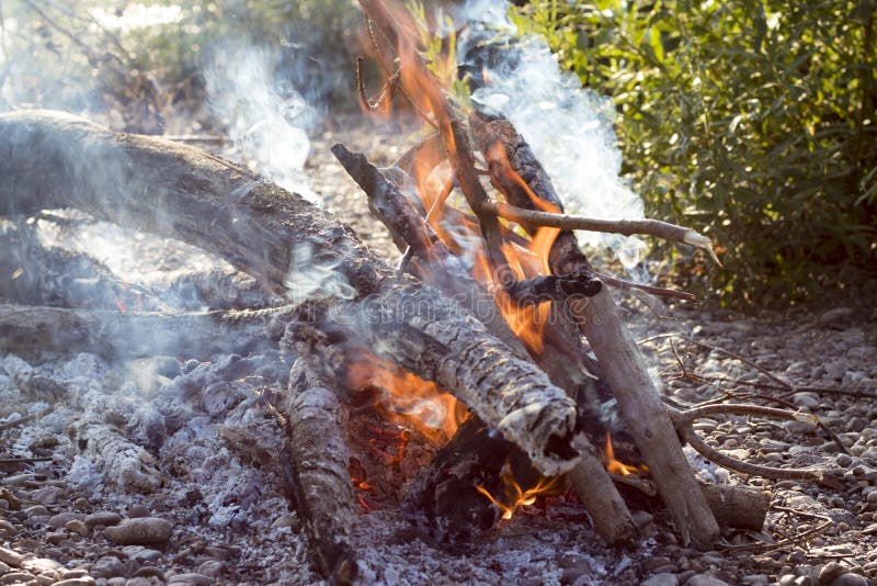 Fire, wood stock image. Image of burn, black, flame - 131405051