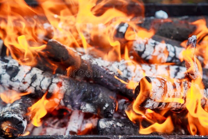 Fire Wood Warm Orange Bonfire Stock Photo - Image of flames, burn: 95409576
