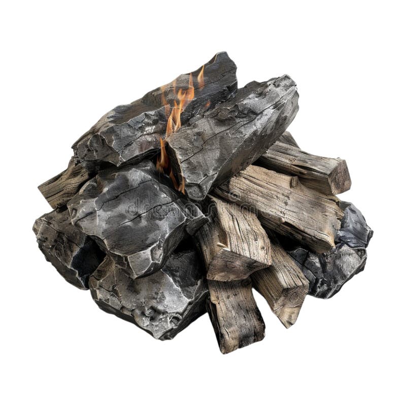Fire on Woods Stack on Transparent Background - Ai Generated Stock ...