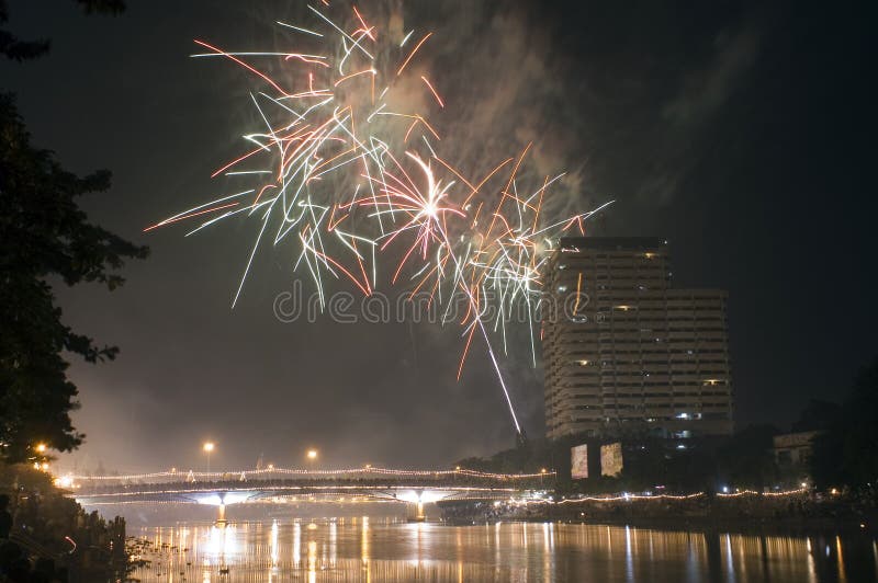 Fire work stock image. Image of shoot, cracker, holiday - 4645045