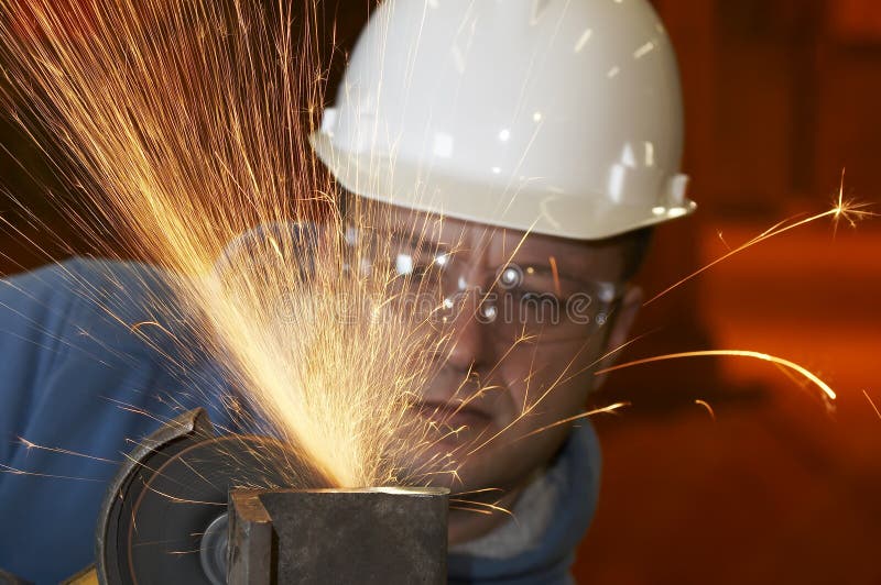 Fire work stock image. Image of fabricate, workplace, steel - 7698637
