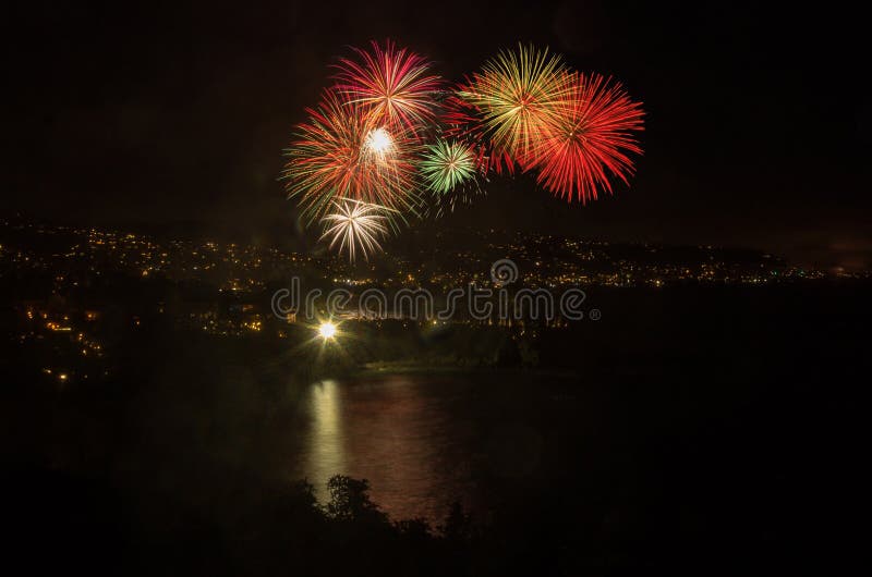 Fire work explosion stock image. Image of light, exploding - 56289291