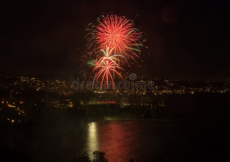 Fire work explosion stock image. Image of burst, exploding - 56289419