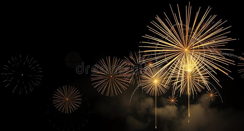 Fire work at the night stock image. Image of night, fire - 365271575