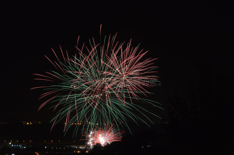 Fire work party stock image. Image of fire, year, party - 77761409