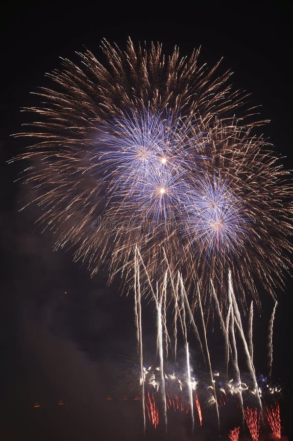 Fire works stock photo. Image of bang, pyrotechnics, lantern - 18402338