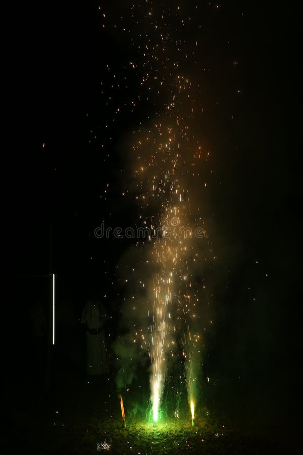Fire Works - Diwali vedi stock image. Image of goal - 264130159