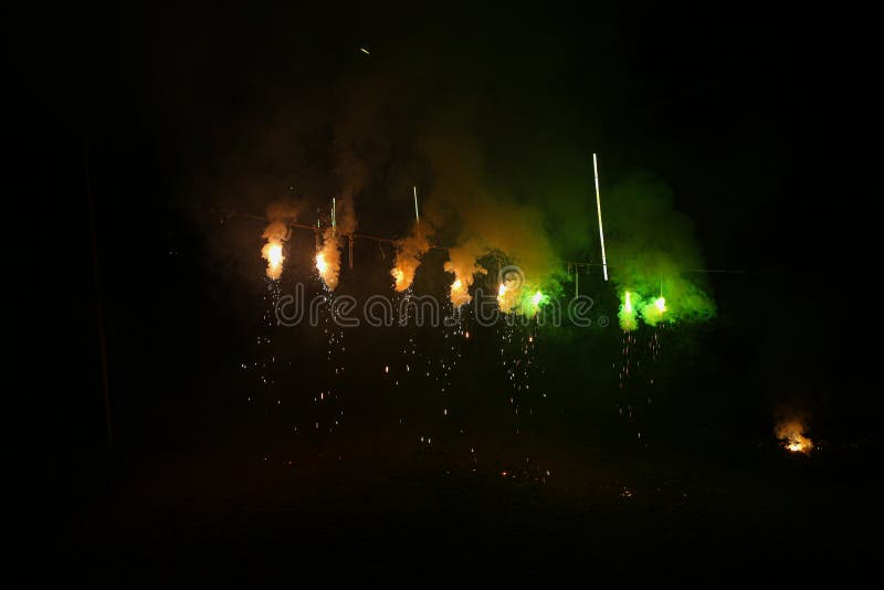 Fire Works - Diwali vedi stock photo. Image of fire - 264130160