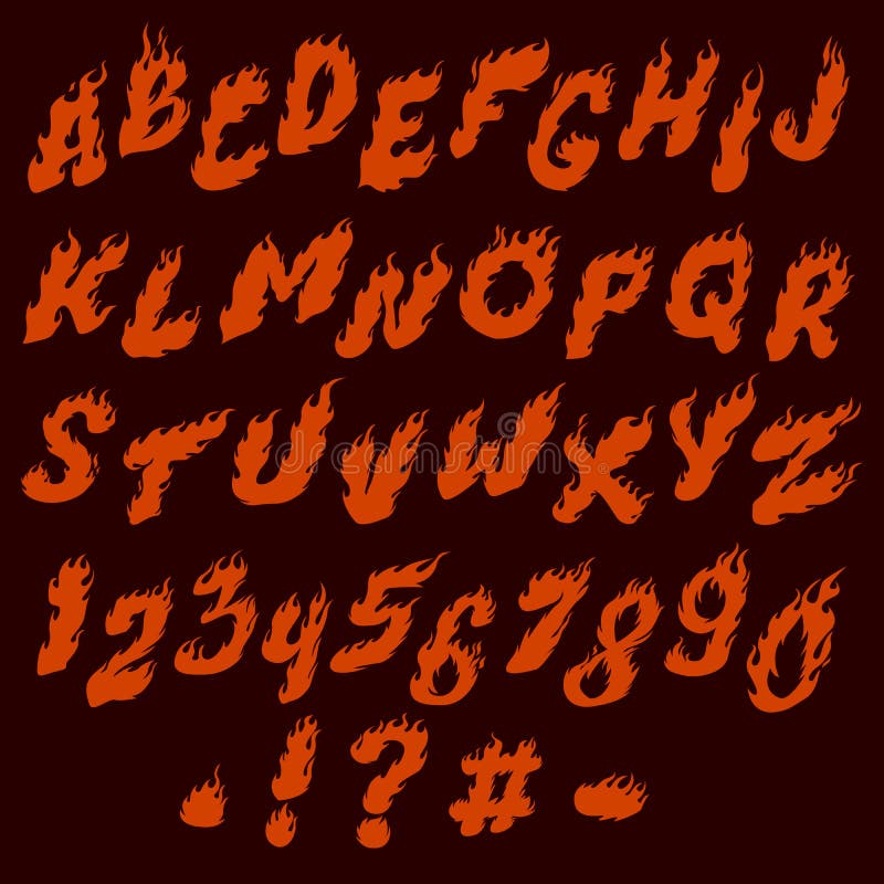 Fire Font Stock Illustrations – 75,827 Fire Font Stock Illustrations ...