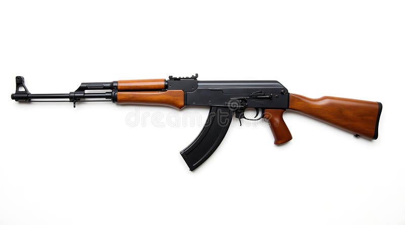 Firearm Displayed on a White Background Showcasing Its Design and ...