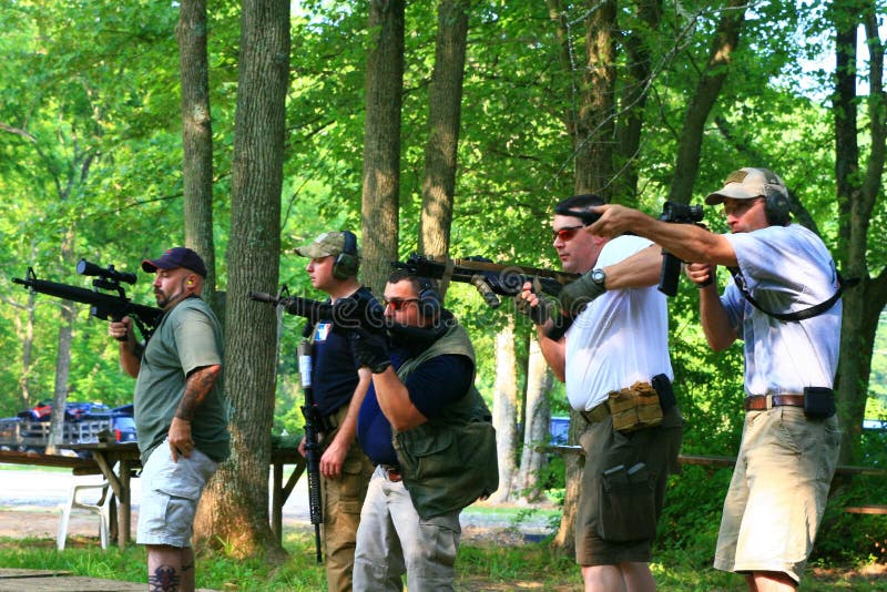 Firearms Class editorial image. Image of outdoor, handling - 16533585