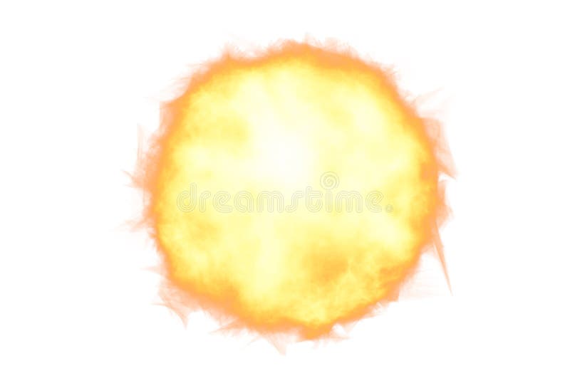 Fireball Artwork Flame Effect Dangerous Burning Explosive Effect Stock ...