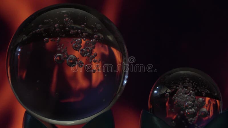 Fireball. the Ball is a Sphere with the Fire of the Flame Reflected in ...