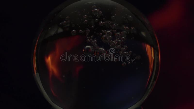 Fireball. the Ball is a Sphere with the Fire of the Flame Reflected in ...