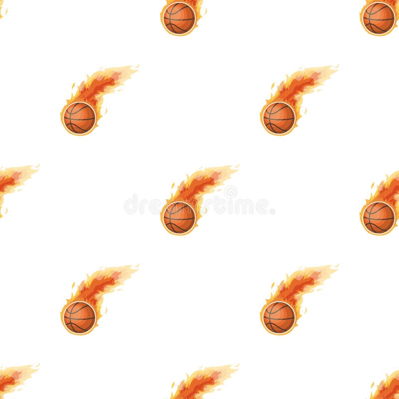 Fireball.Basketball Pattern Icon in Cartoon Style Vector Symbol Stock ...