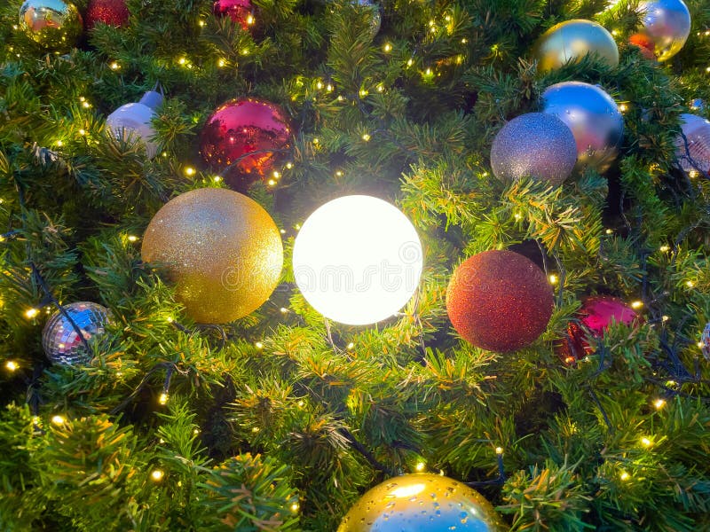 Fireball on a Beautiful Christmas Tree. Stock Image - Image of fireball ...