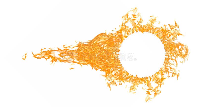 Circle Of Fire White Background