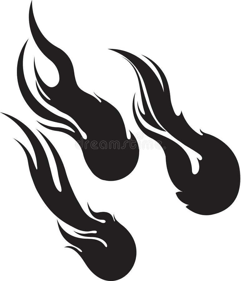 Fireball, Comet, Meteor, Vector Illustration, Icons for Your Design ...