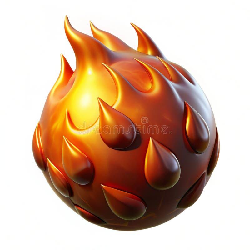 Fire icon 3D stock illustration. Illustration of visual - 361683918