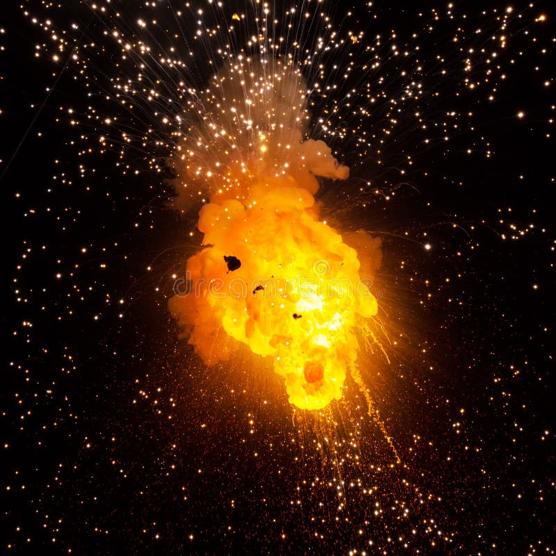 Fireball explosion stock image. Image of color, atomic - 102625233
