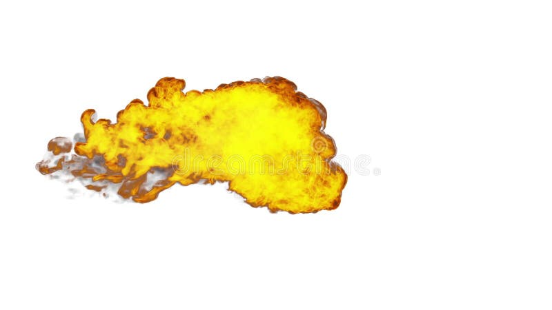 Fireball Side View Transition, Black Background Stock Video - Video of ...