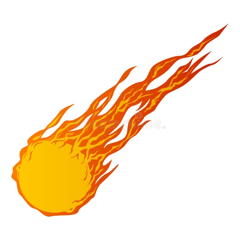 Fireball stock vector. Illustration of accelerated, flame - 326041545