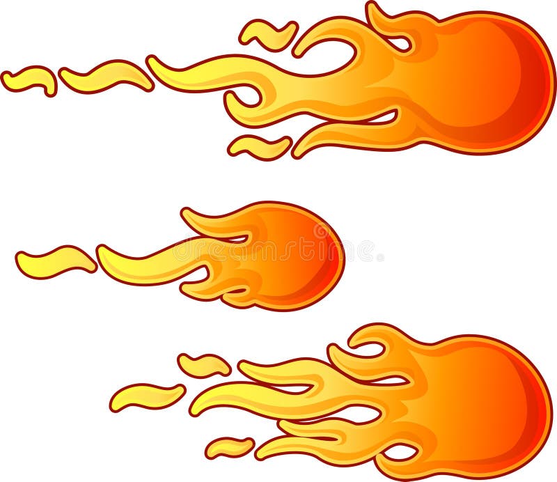 Fireballs stock vector. Illustration of fireballs, flying - 5485816