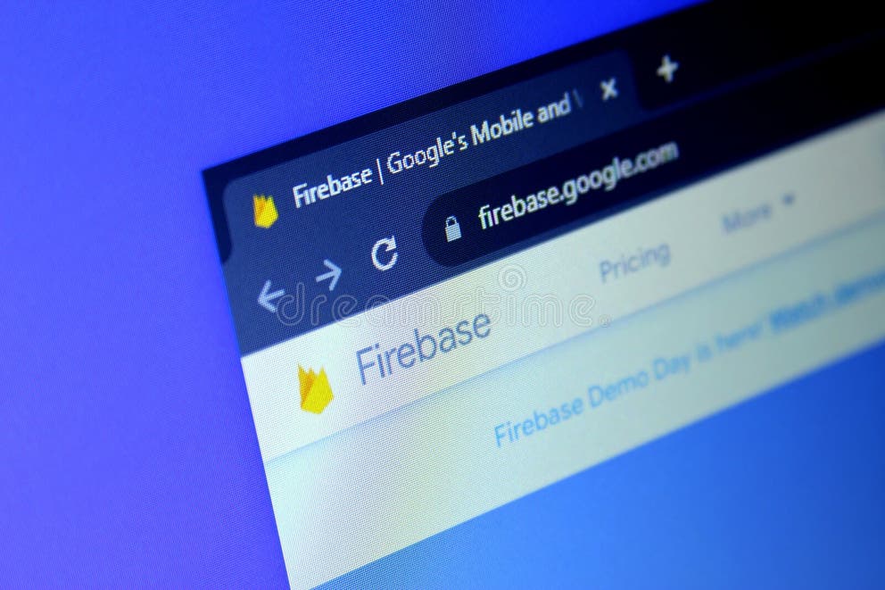 Firebase google logo editorial photo. Image of commercial - 297342376