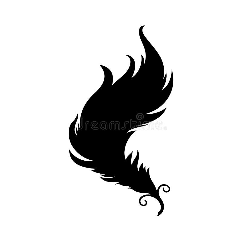 Firebird feather icon stock vector. Illustration of fairy - 143942753