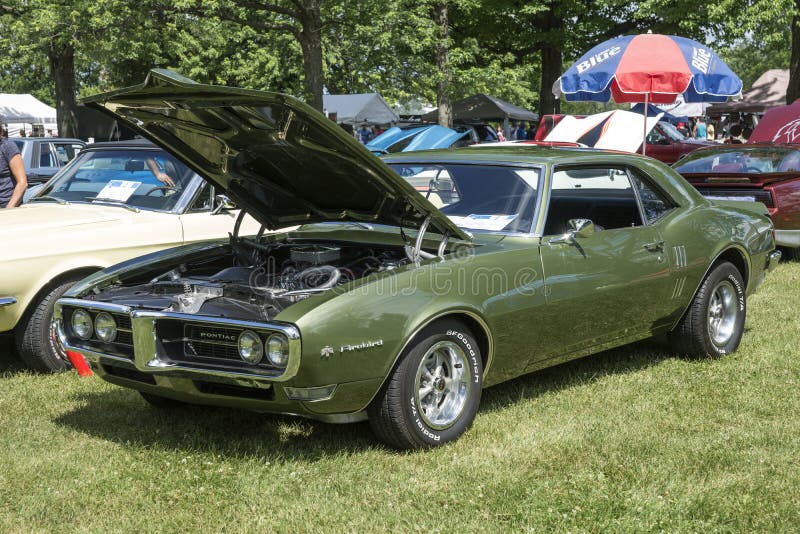 Green Pontiac Firebird editorial stock image. Image of transport ...