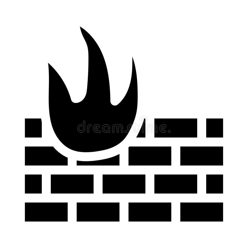 Firebrick glyphs icon stock illustration. Illustration of glyphs ...