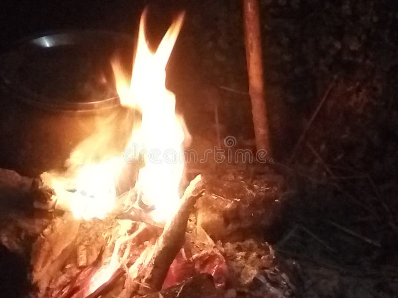 Firecamp stock photo. Image of camp, rural, fire, village - 136503664