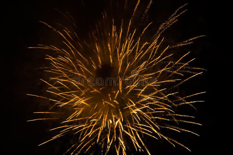 Firecracker in the Dark Sky Stock Photo - Image of entertainment ...
