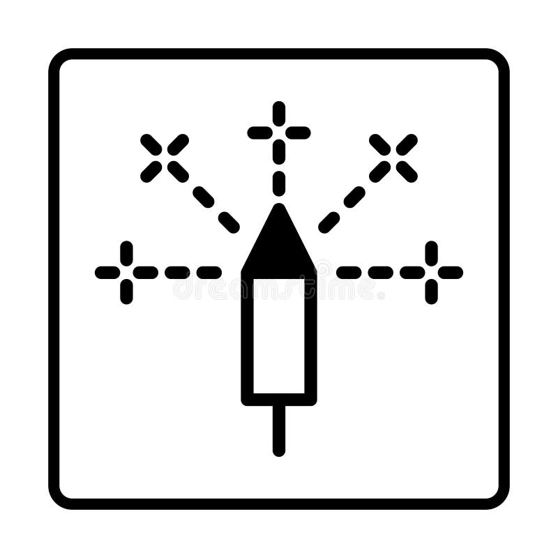Firecracker Line Icon. Social Media Sign Icons. Vector Illustration ...