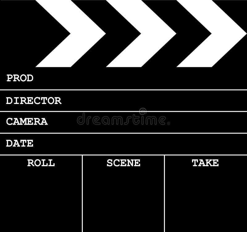 Firecracker for Filmmaking Clapper Board Stock Illustration ...