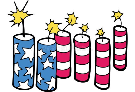 Firecracker Flag stock vector. Illustration of isolated - 9349703