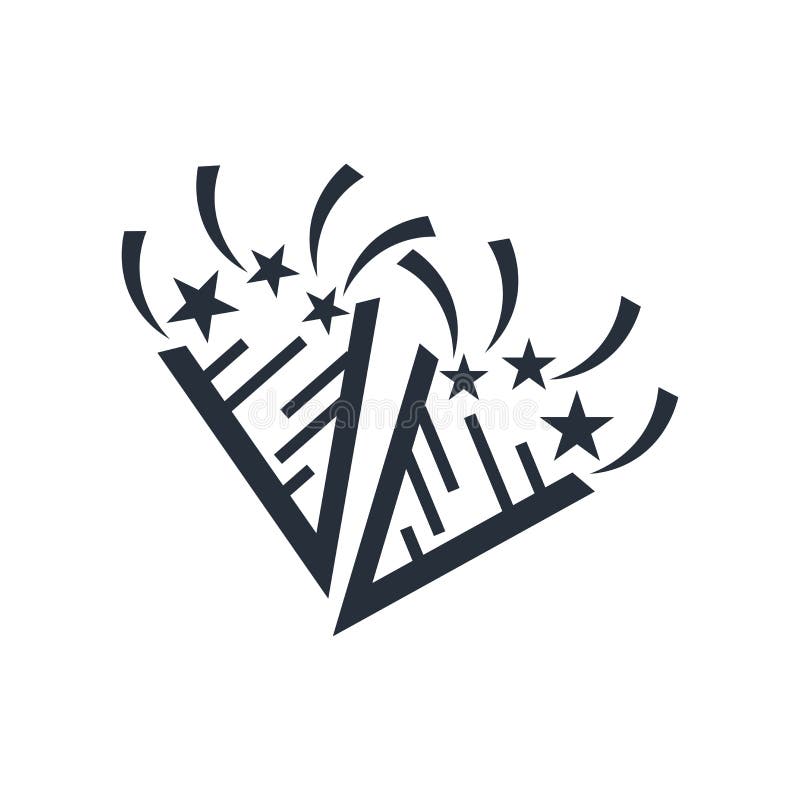 Firecracker Icon Vector Sign and Symbol Isolated on White Background ...