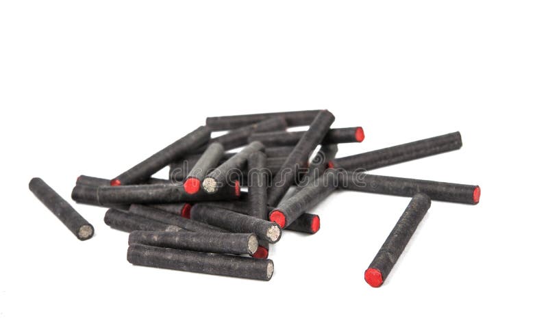 Red Firecracker Isolated on White Stock Photo - Image of event ...