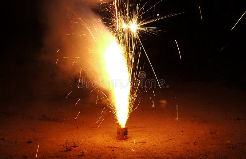 Firecracker stock image. Image of smoke, sparks, spark - 75196179