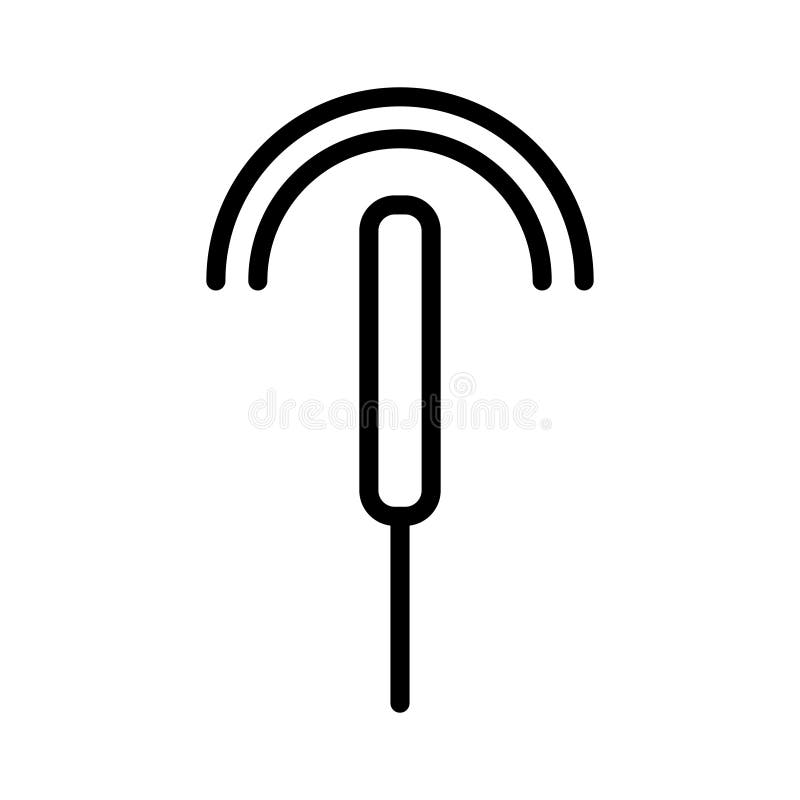 Firecracker Line Icon Isolated on White Background. Black Flat Thin ...