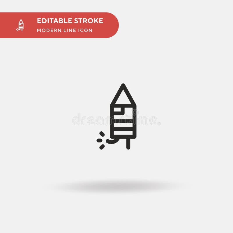 Firecracker Simple Vector Icon. Illustration Symbol Design Template for ...