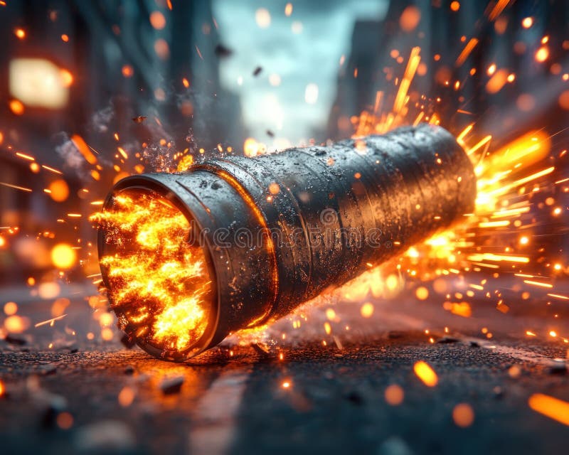 Firecrackers Exploding at Midnight a Spectacular Celebration with ...