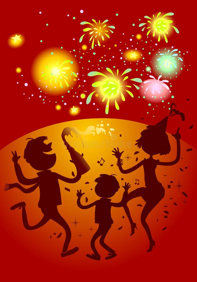 Firecrackers Party and Family Stock Vector - Illustration of cartoon ...