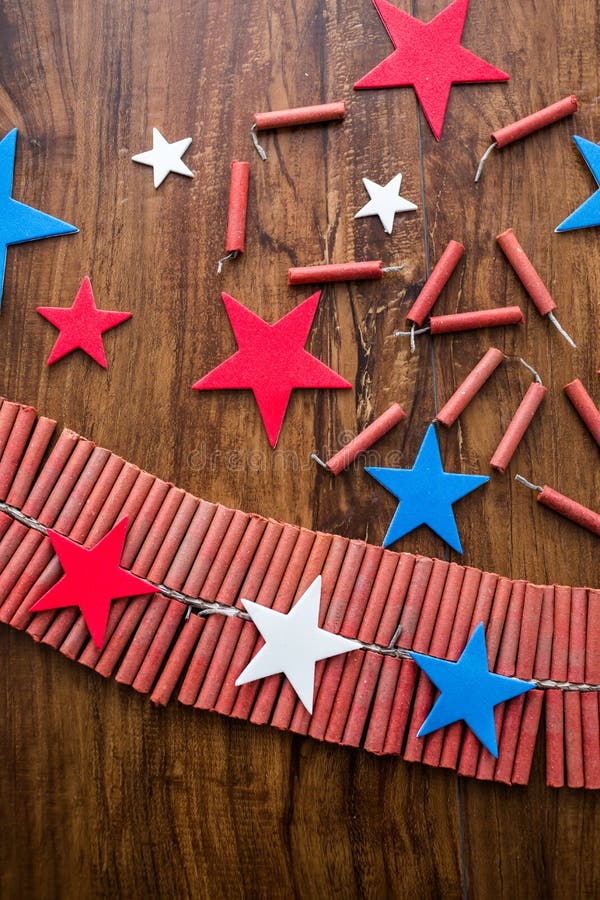 Roll of red firecrackers stock photo. Image of boom, fourth - 1336018